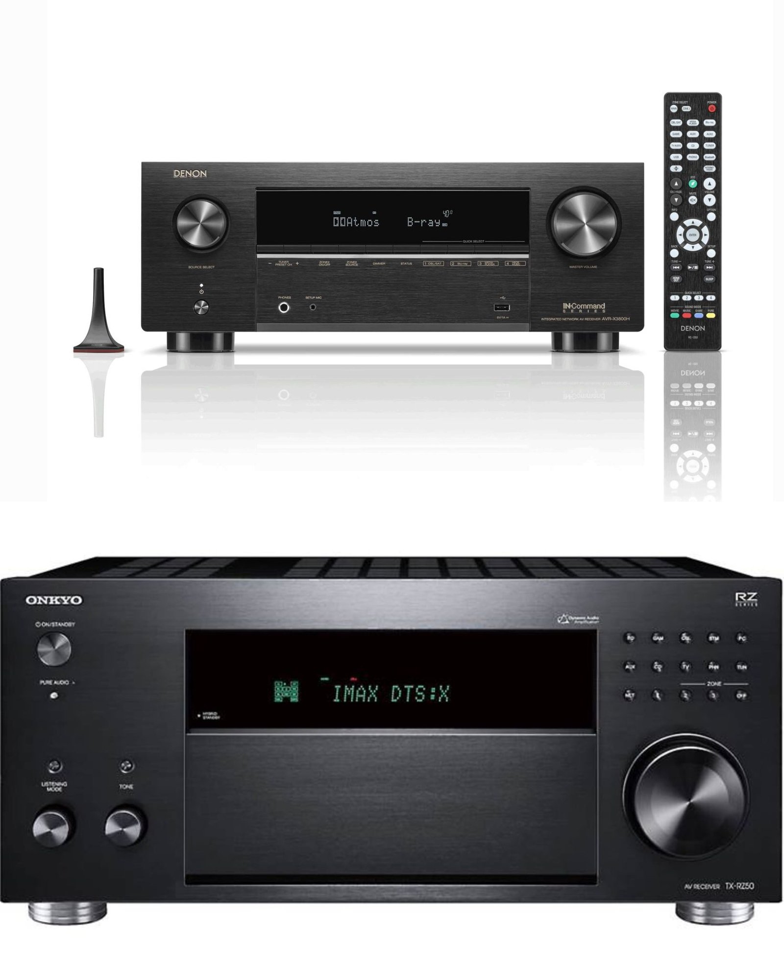 Denon AVR-X3800H vs Onkyo TX-RZ50 - Home Theater Planners
